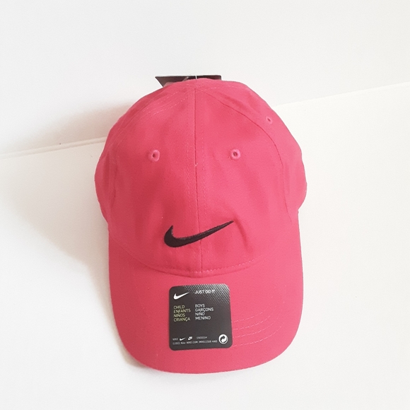 Nike | Accessories | Nike Youth Swoosh Ball Cap In Y Rush Pinkblack Nwt ...